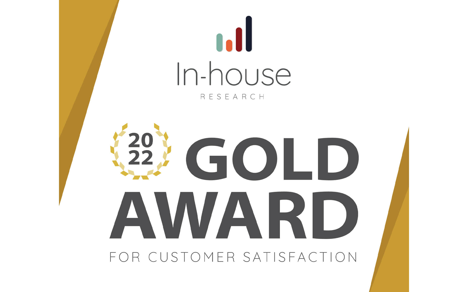 We have achieved four Gold Awards for customer satisfaction