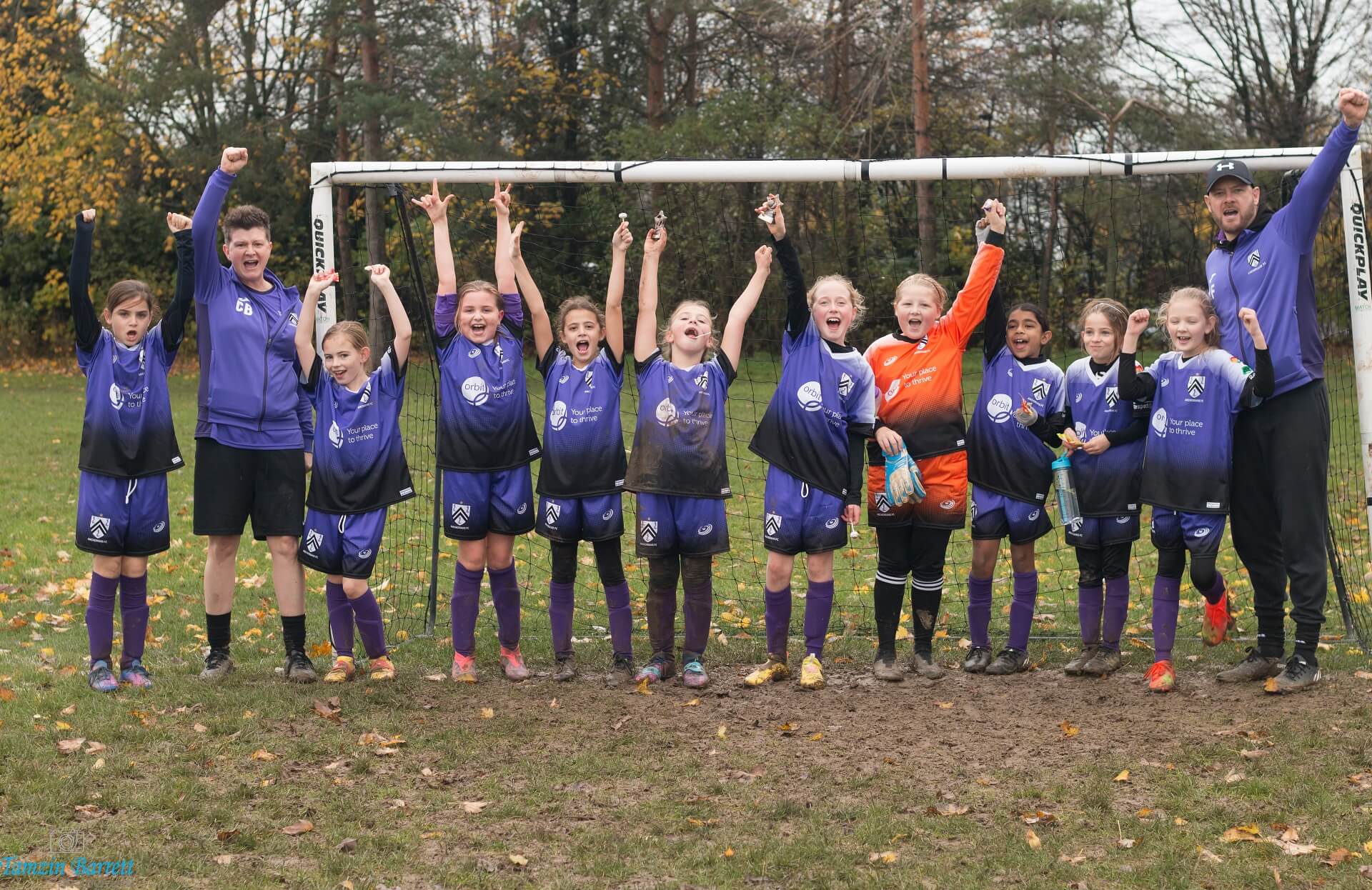 Anchorians U10 Diamonds sport new kits thanks to Orbit Homes